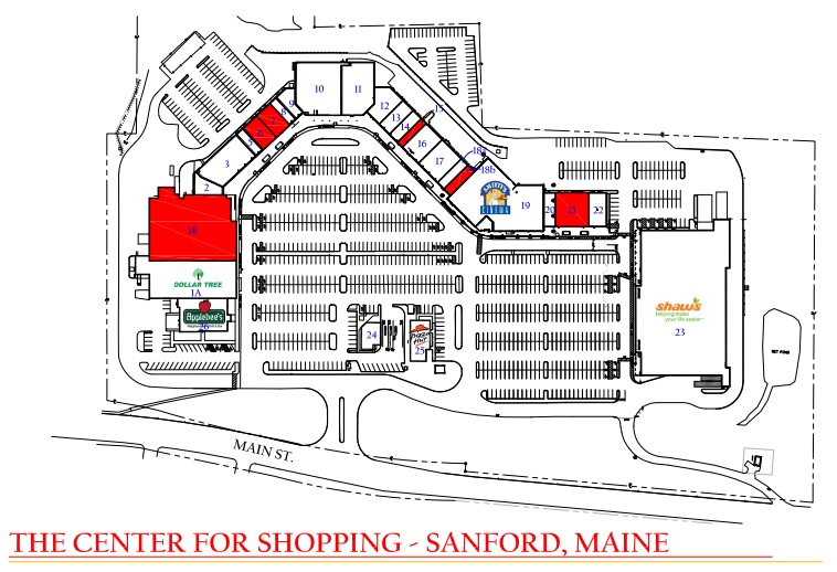 Center for Shopping - store list, hours, (location: Sanford, Maine ...