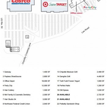 Chantilly Crossing - store list, hours, (location: Chantilly, Virginia ...