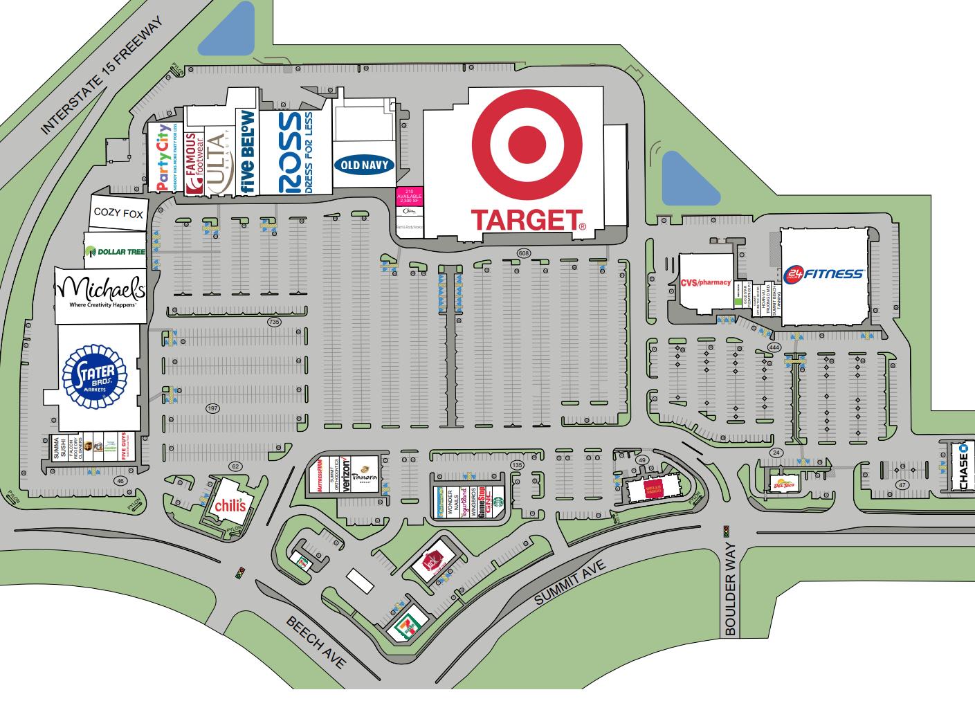 Falcon Ridge Town Center - store list, hours, (location: Fontana ...