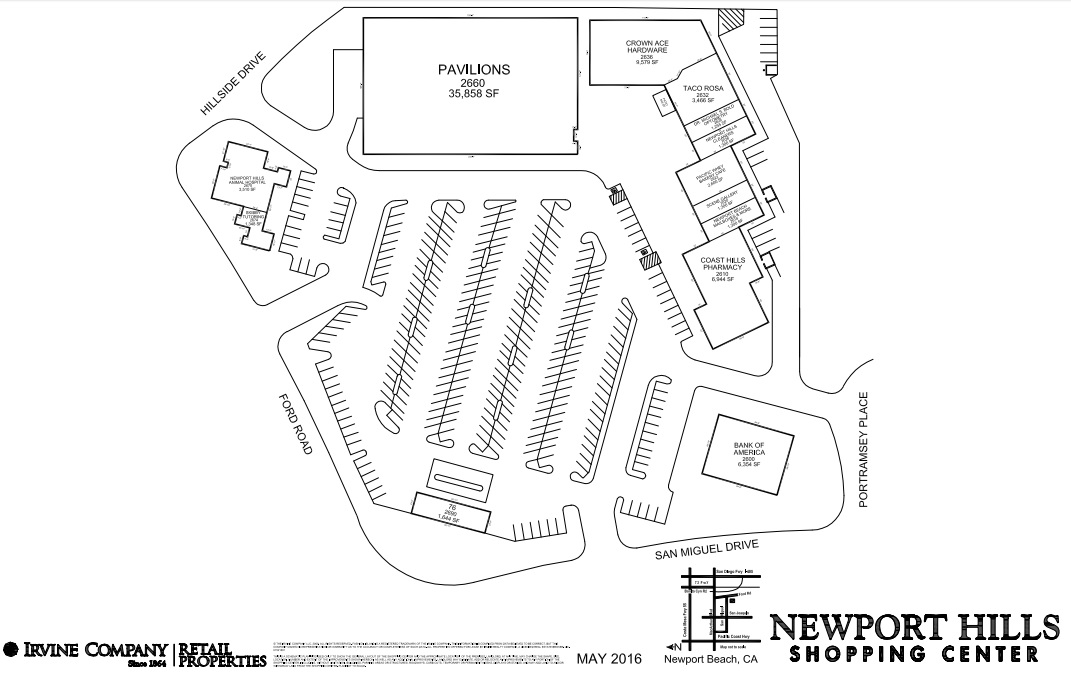 Newport Hills Center - store list, hours, (location: NewPort Beach ...