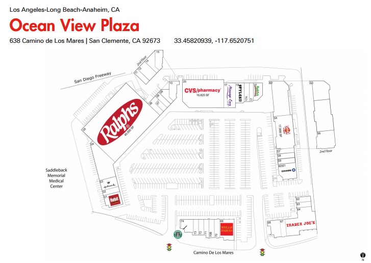 Ocean View Plaza Shopping Center - store list, hours, (location: San ...