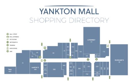 Yankton Mall - store list, hours, (location: Yankton, South Dakota ...
